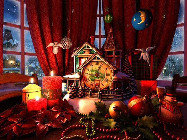 Holidays 3D Screensavers - Christmas Evening