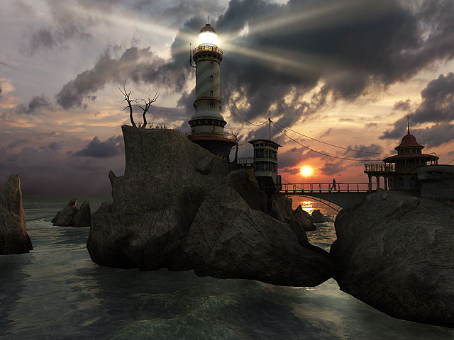Adventure 3D Screensavers - Lighthouse Point