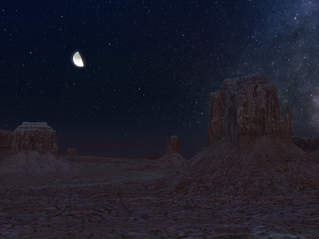 Nature 3D Screensavers - Night Monuments