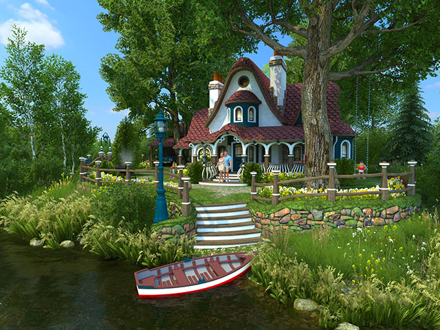 Nature 3D Screensavers - Summer Cottage