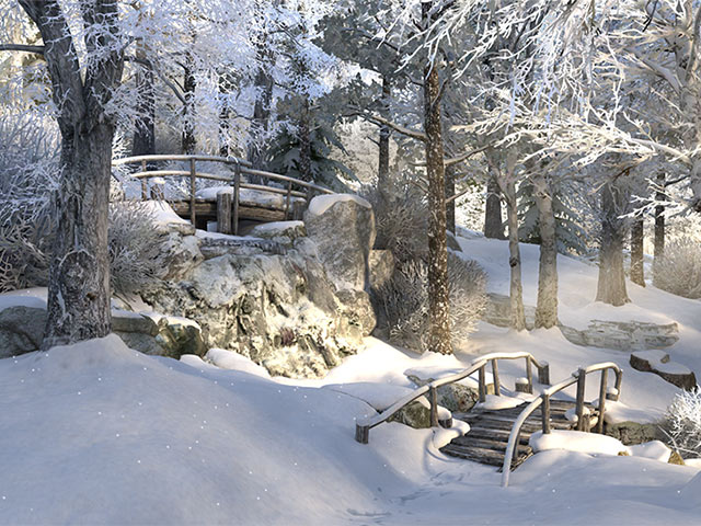 Nature 3D Screensavers - Winter Walk