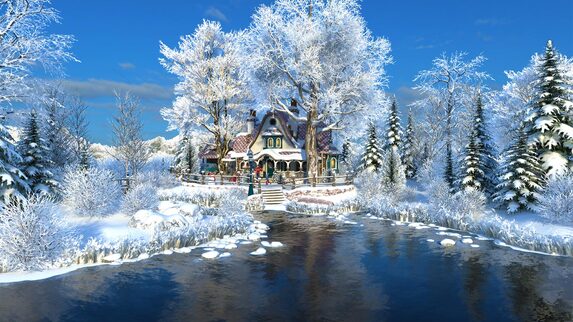 3d Winter Scenes Wallpaper 3D Winter Desktop Wallpaper (39+ Images)